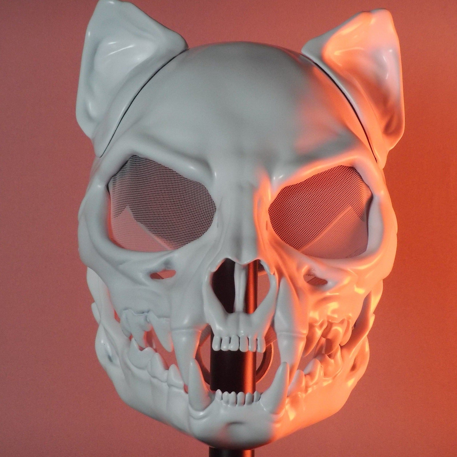 Cat Skull Mask White | 3D Planet Props