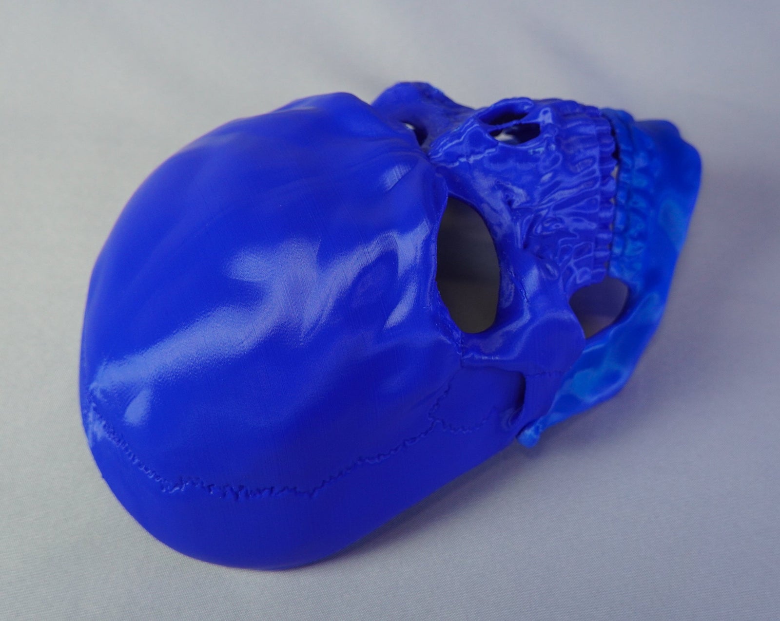 3D Printed Unpainted Skull Mask Moving Jaw - 3D Planet Props