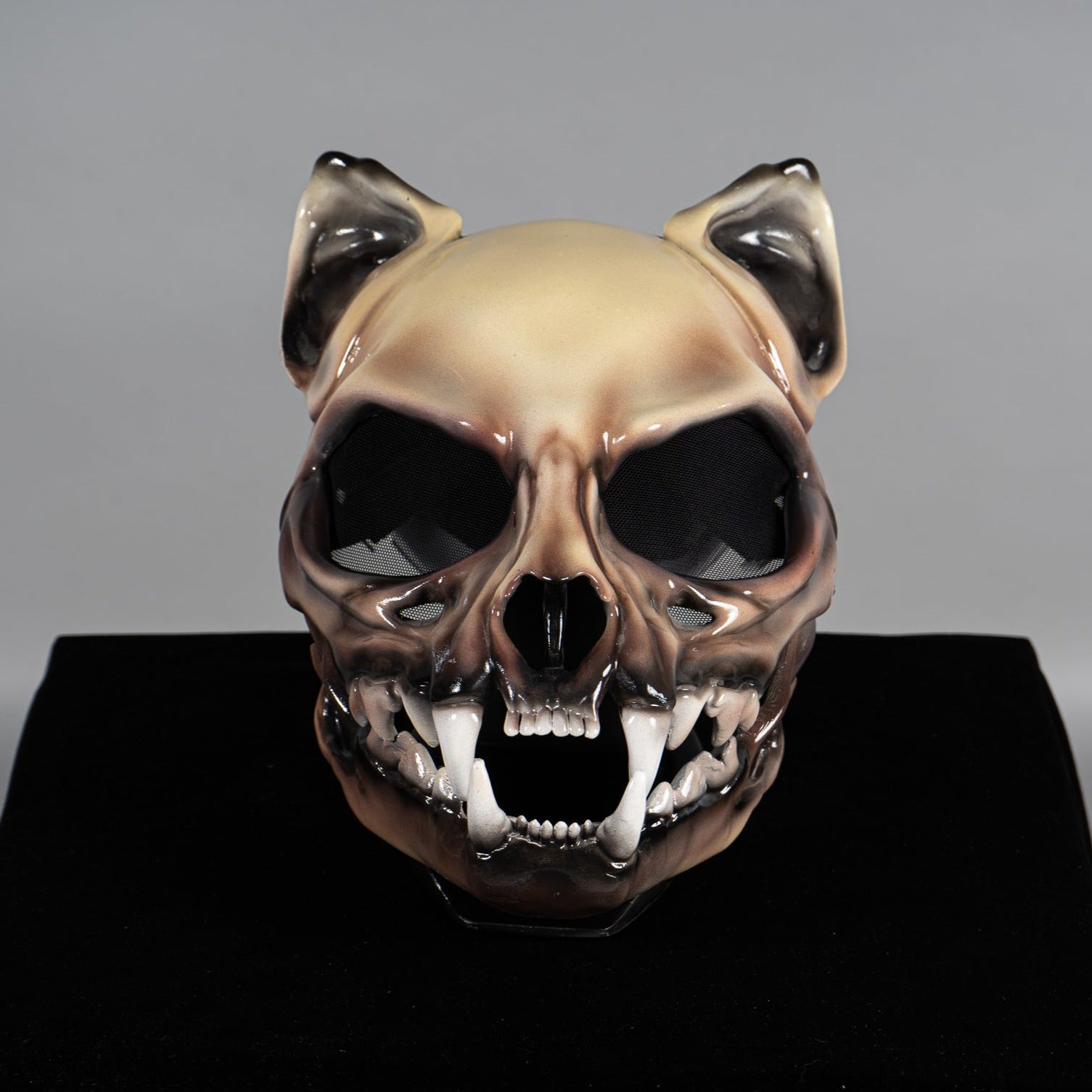 Cat Skull Mask BONE with Moving Jaw | 3D Planet Props